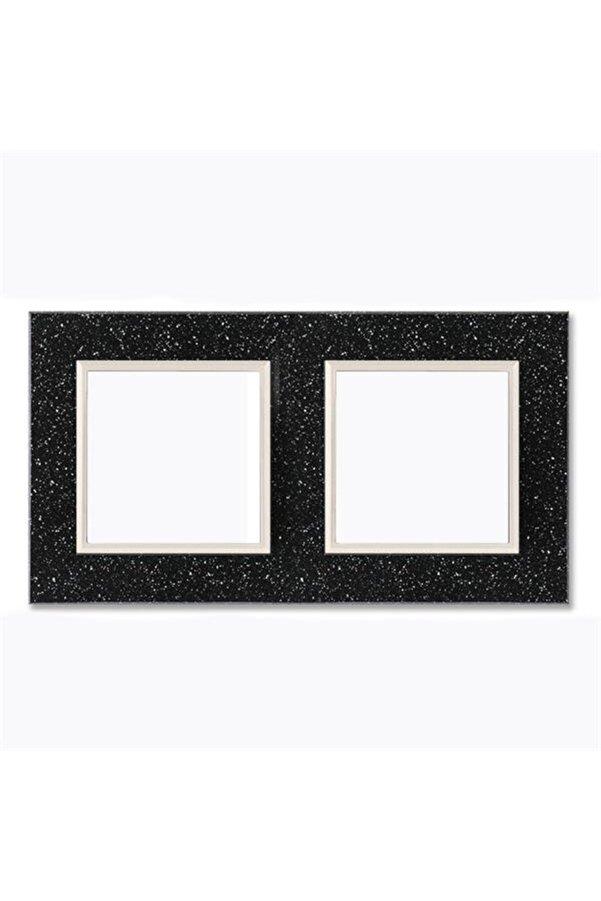 feifei Corian Blackguartz White Frame Set of Two - Trendyol