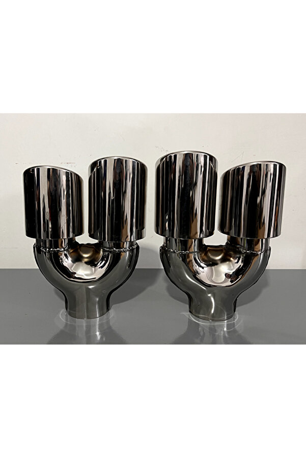 Garajın 90mm Stainless Chrome - Double Outlet, Forward Reverse Cross ...