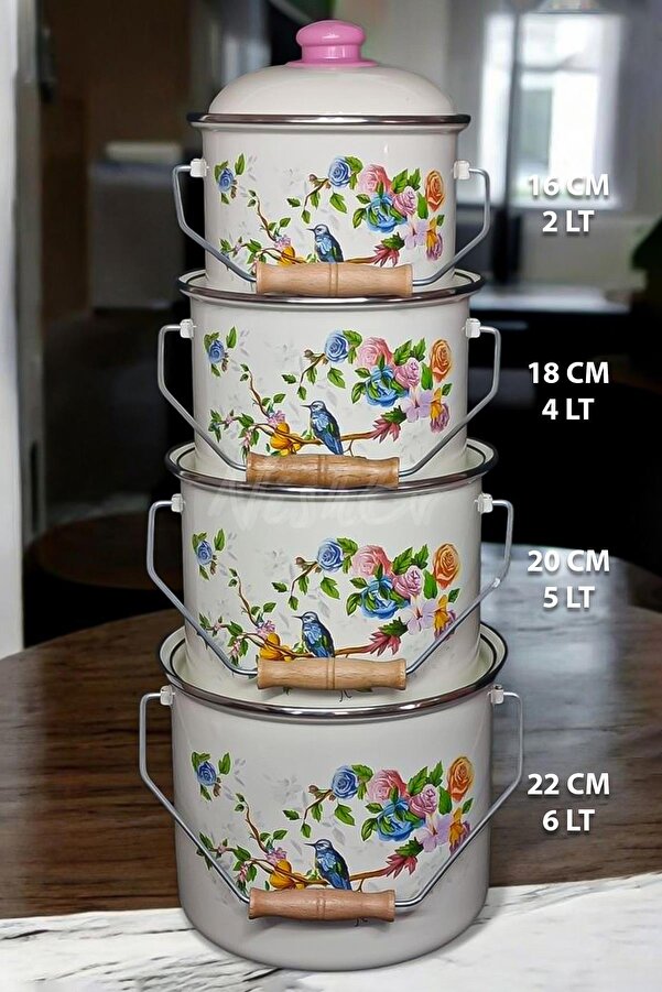 Nishev Com Evini Sev Italian Sema Elegant Yogurt And Cereal Pot Set ...