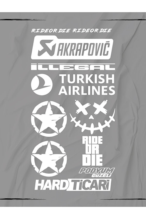 shop Coat of Arms Sticker & Phosphor Strip - White - Trendyol