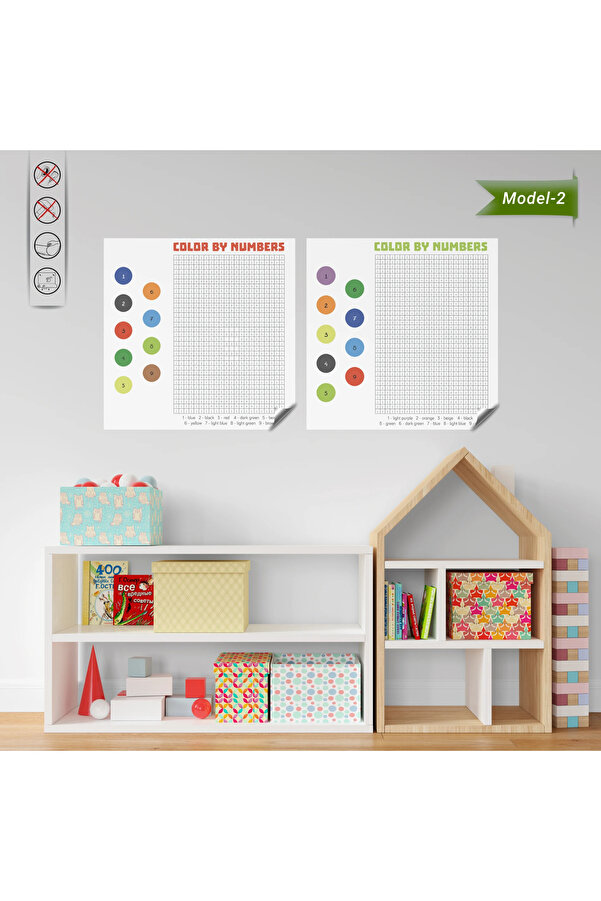 ZERO LAND Static Paper Numbered Painting Work (Model- 2) 50 cm X 50 cm ...