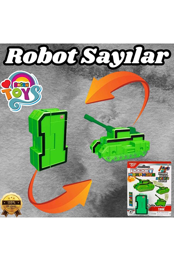 Doğan Oyuncak Dünyası Pocket Morphers 1 Tank - Robot Transforming ...