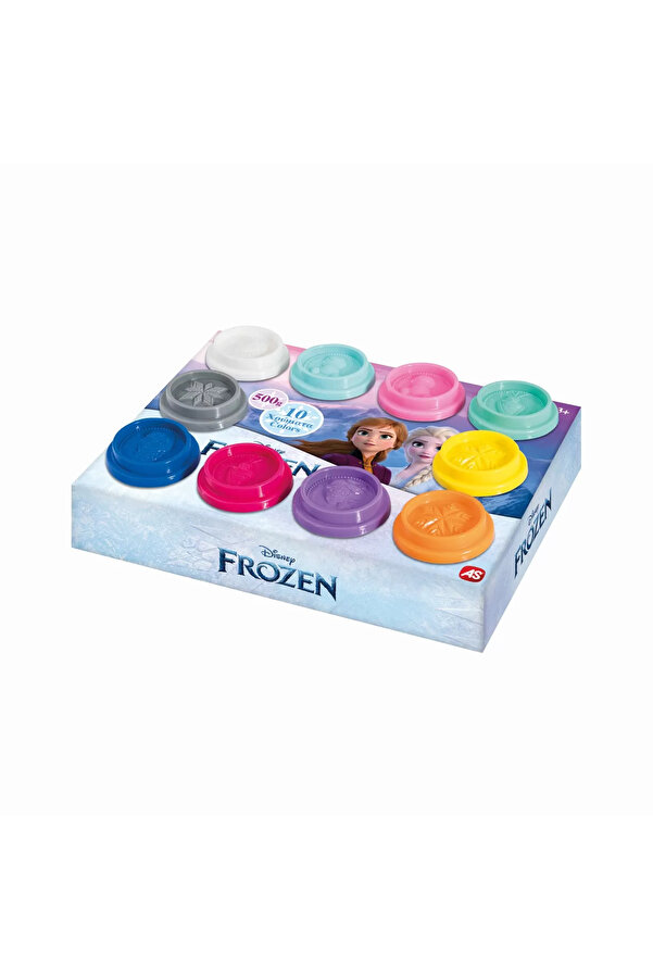 As Set 10 borcanase de plastilina, Frozen, in ambalaj de carton, 500g ...