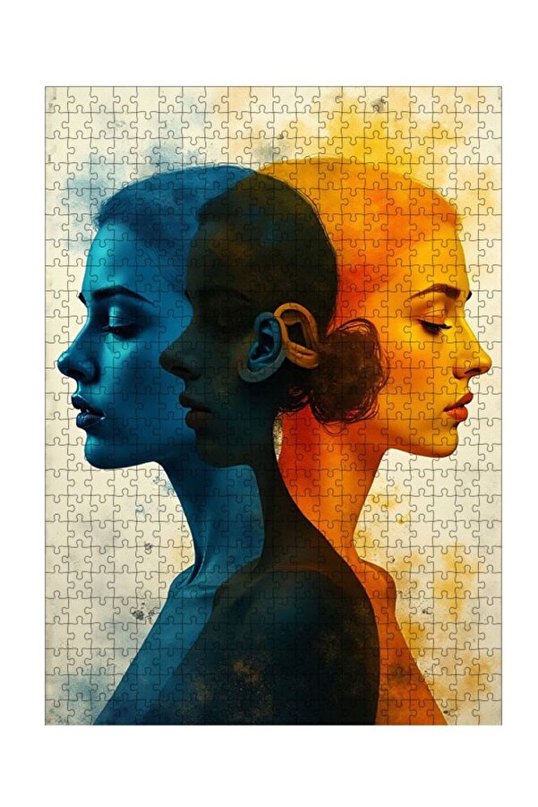 ekart Wooden Mdf Puzzle Jigsaw Double Color Silhouette 500 Pieces 50*70 ...