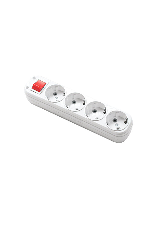 Epatim 4-Gang Socket with Switch and Wireless Ground - Trendyol