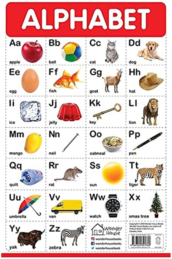 Wonder House Books Alphabet My First Early Learning Wall Posters For ...