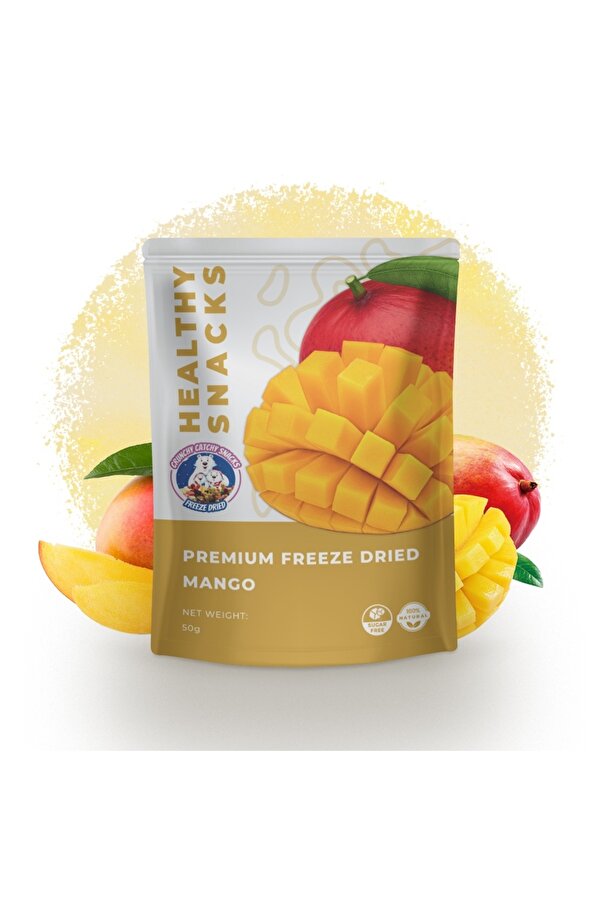 Crunchy Catchy Snacks Premium Freeze Dried Mango-50g - Trendyol