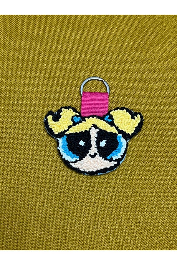 EL YAPIMI Powerpuff Girls Bubbles Punch Keychain - Trendyol