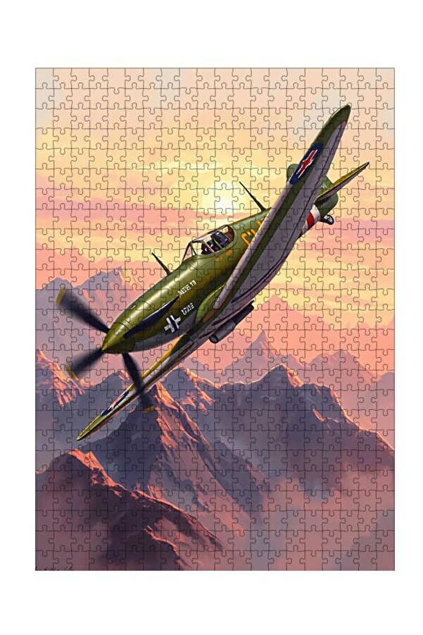 ekart Wooden Mdf Puzzle Jigsaw Puzzle Fighter Planes and Mountains 500 ...