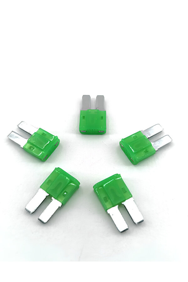Üstün Micro Blade Fuse 30 Amps 5 Pieces 2 Legs 30A Micro Fuse - Trendyol