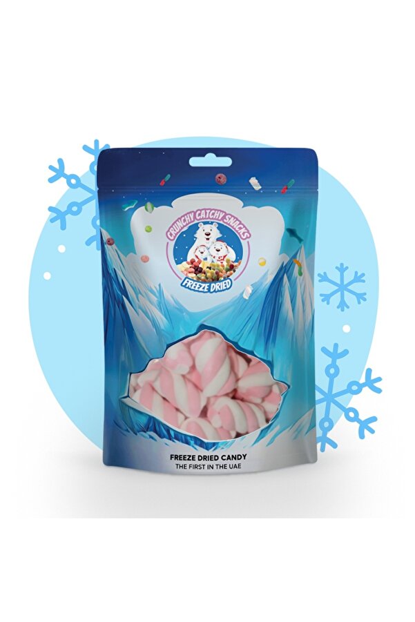 Crunchy Catchy Snacks Freeze Dried Marshmallow (Twists) - Large- Trendyol