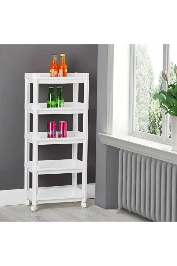 STOREMAX Treyyshp Org-75 Rolling Shelf Unit 5-Tier - Multi-Purpose ...
