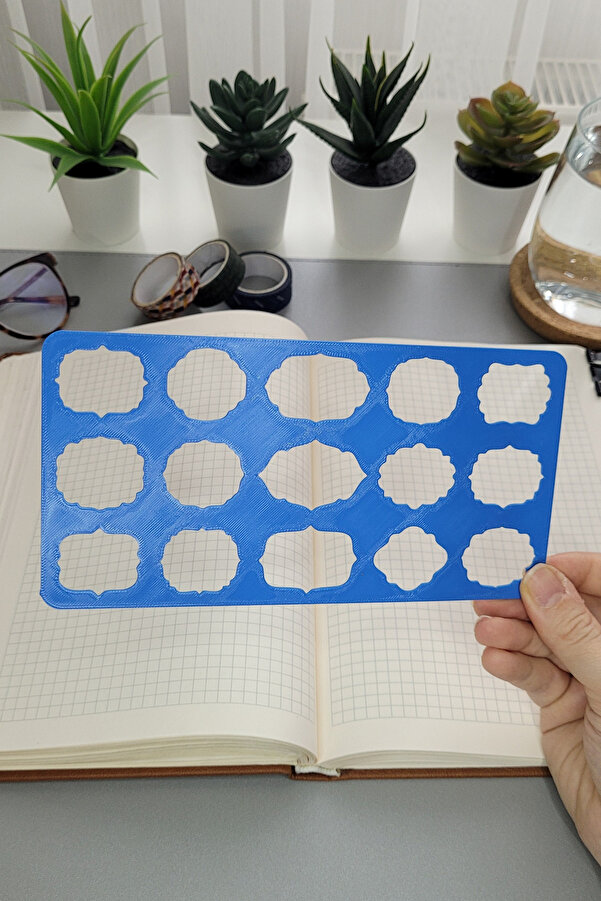 Karmelom Studio Bullet Journal Detail Frame Cap Template Ruler - Trendyol