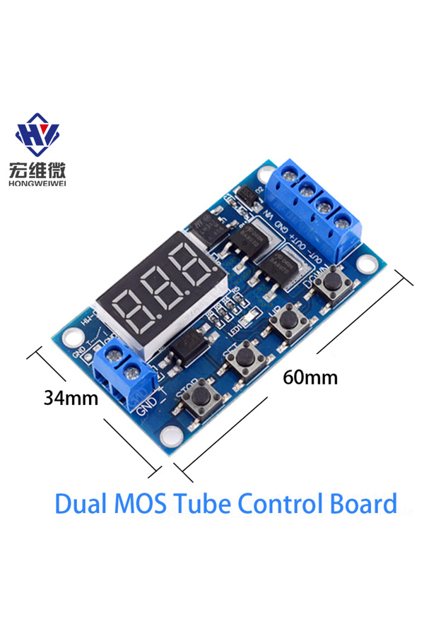 Choice Trigger Cycle Timing Delay Switch Circuit Dual MOS Tube Control ...