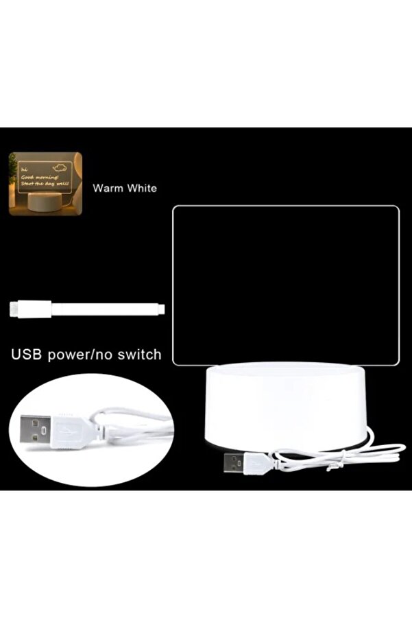 Choice Creative LED Writing Board Notepad, 3D Visual Desk Lamp ...