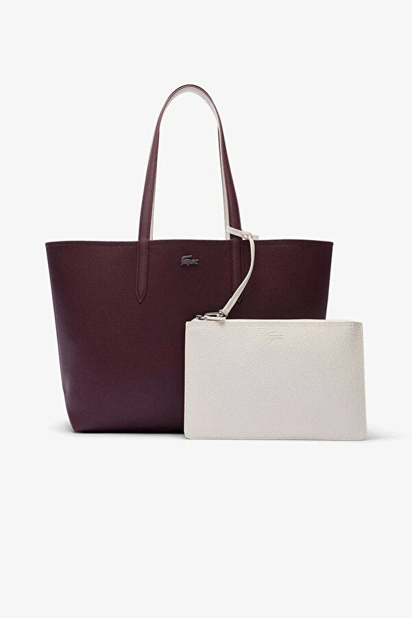Lacoste Anna Women's Double Sided Women's Burgundy Shoulder Bag - Trendyol