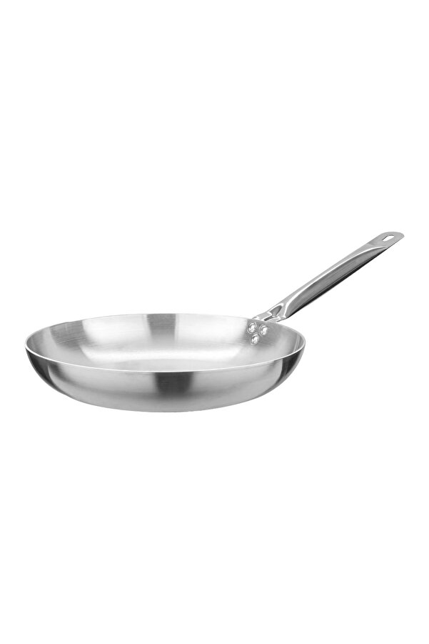 Newflon 26 cm Wide Aluminum Frying Pan - Long Handle, Heavy Steel ...