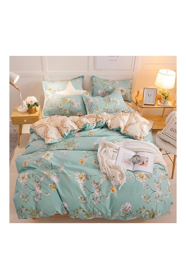 Primo Plus Microfiber Bedding Duvet Cover Set,Chic Floral Pattern ...