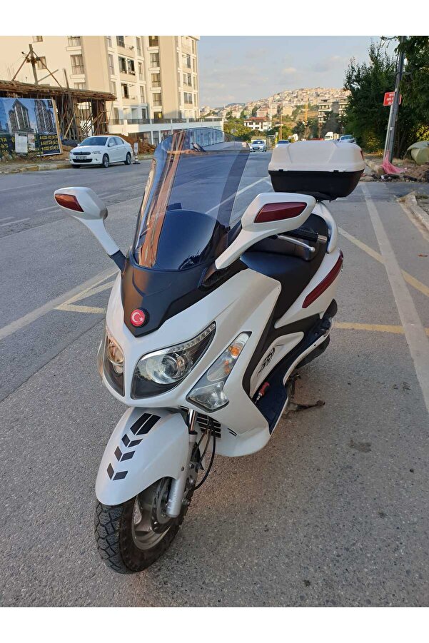 MOTOCAM Sym Gts Evo 250 Windscreen - 2006 2013 Model, 63cm Light Smoked ...