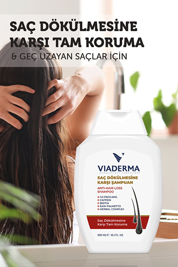 Viaderma 300 ml Sulfate-Free Anti-Hair Loss Shampoo - Repairing ...