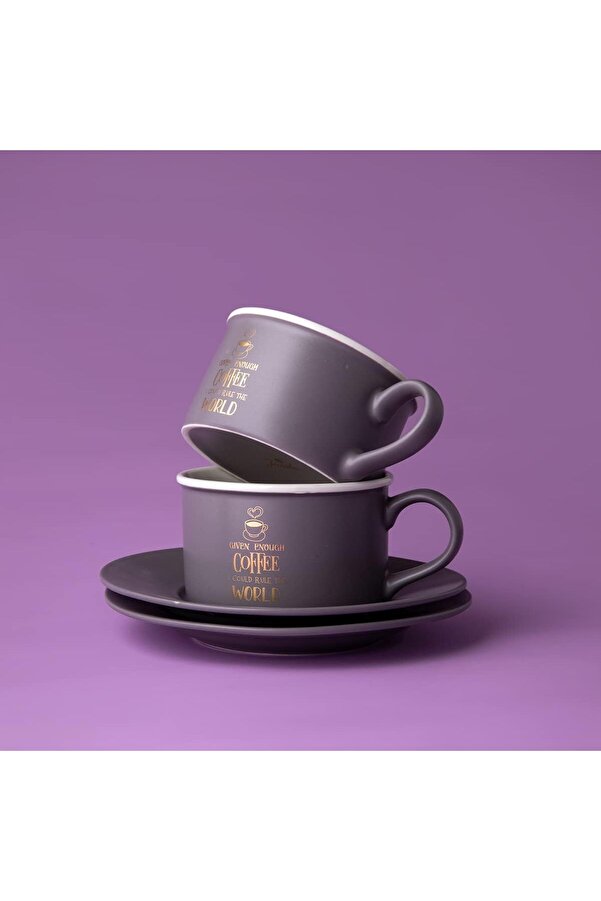 STOREMAX Rom Joy Grey Teacup Set Romshp 1067323 - Trendyol