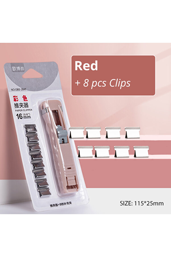 Choice Mini Traceless Reusable Hand Clamp Push Stapler Paper Book File ...