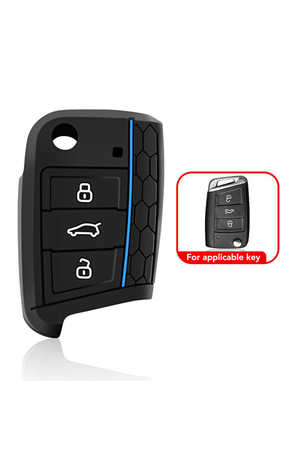 Choice Car Key Cover Case Silicone Shell For VW Golf 7 MK7 VII Tiguan ...