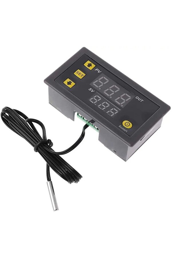 DIZAINLIFE DC 220V LED Digital Thermostat Temperature Controller Temp Sensor Control Relay ...