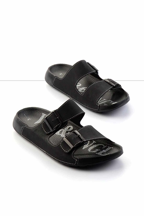Bambi Black Men's Slippers E 04446065109 - Trendyol