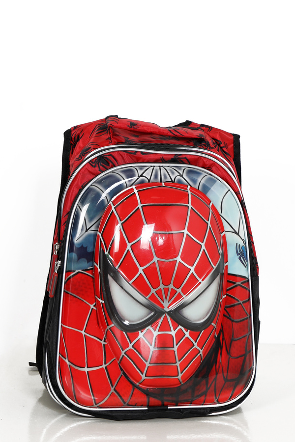 Moricha Boy's Red Spiderman Head Embossed Primary and Secondary School ...