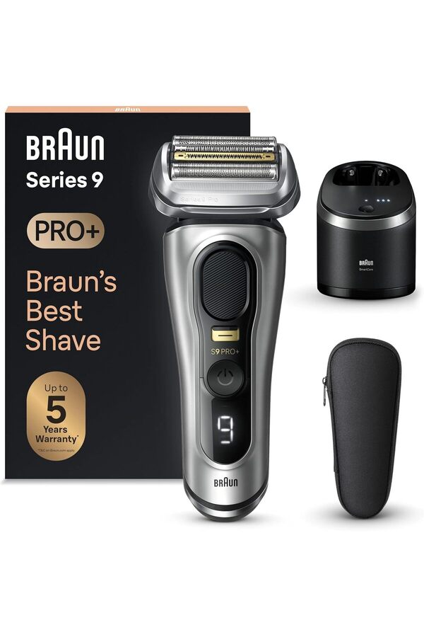 Braun Series 9 PRO +, Electric Beard Razor, Precision Trimmer, Dry & Wet 9567cc Silver - Trendyol