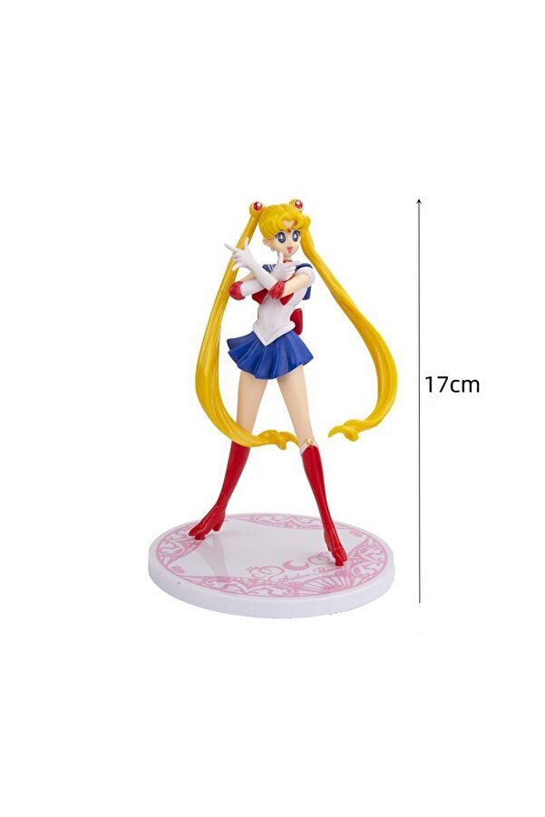 Choice 17cm Cartoon cute girl Sailor Moon Anime Figure PVC Action Anime ...