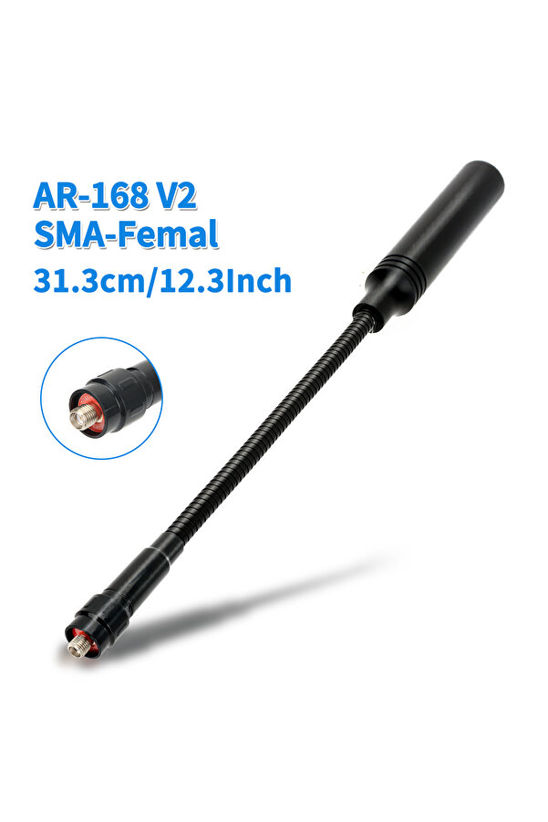 Choice ABBREE Gooseneck Tactical Antenna High Gain VHF UHF Dual Band SMA-Female For Baofeng ...