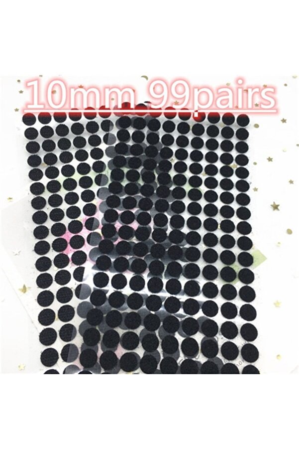 Choice 10MM Black Super Glue Hook And Loop Self-adhesive Tape With Diameter Of 10mm Diy Manual ...