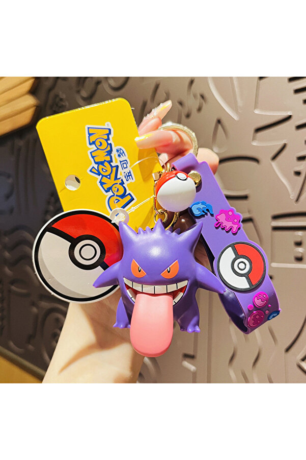 Choice 6Style Pokemon Anime Pikachu Gengar Meowth Keychain Car Key ...