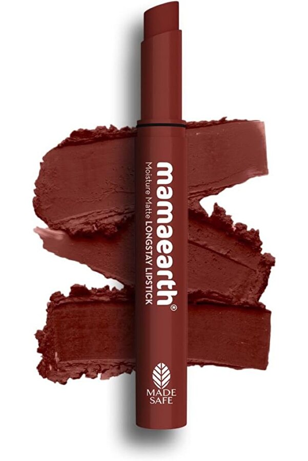 Mamaearth Moisture Matte Long Stay Lipstick 16 Hazelnut Brown 2g - Trendyol