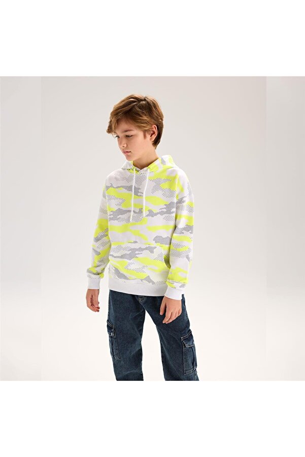 WANEX Tricou subțire cu mânecă lungă pentru băiat - 16390 - galben neon ...