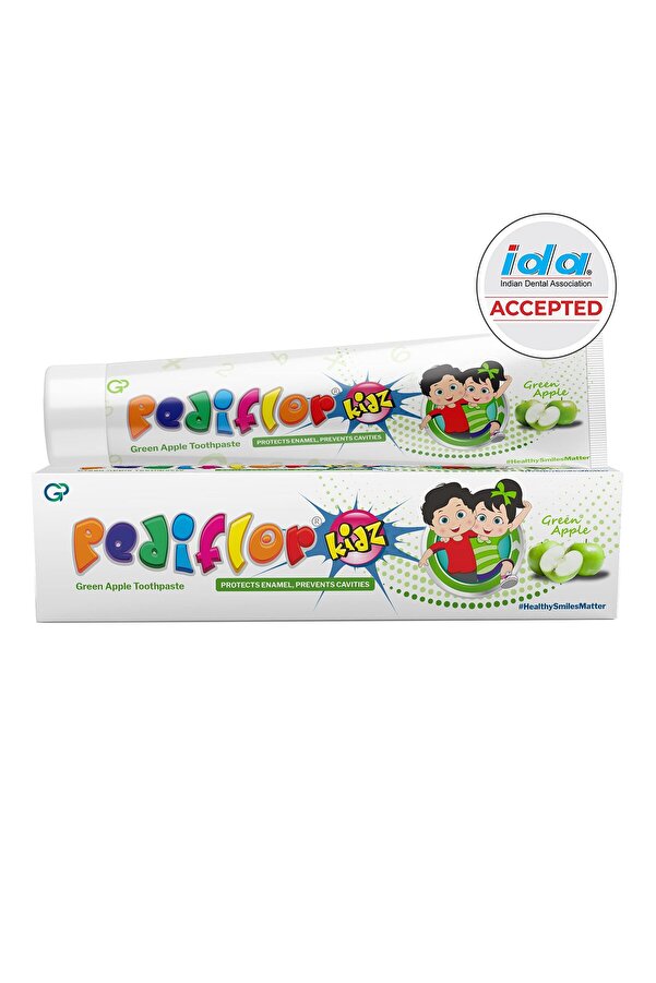 GROUP PHARMA INDIA Pediflor Kidz Toothpaste Green Apple 70 Gm- Trendyol