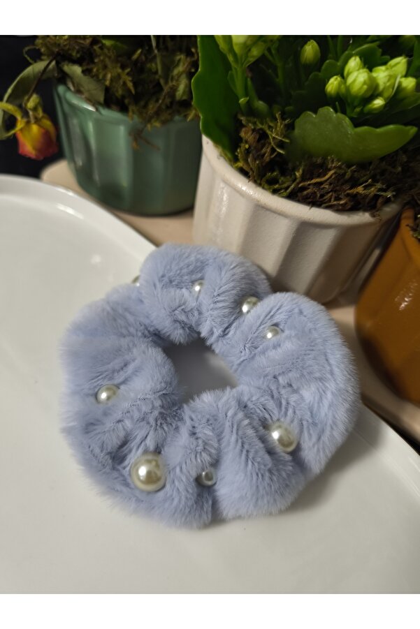 Mevohome Fluffy Model Ring Buckle with Pearl Decoration on - Trendyol