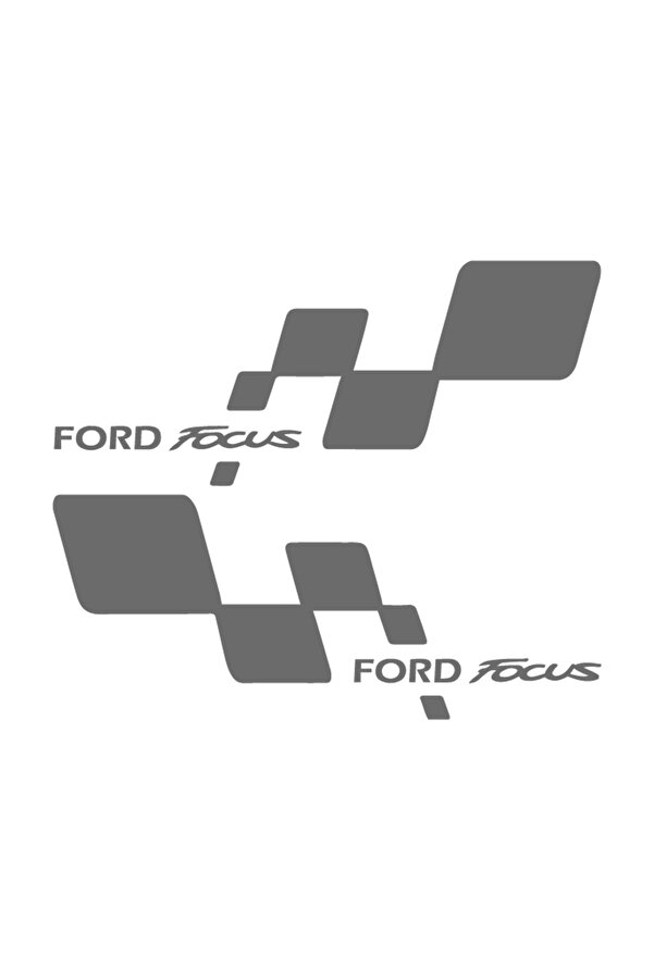 Sönmez Dijital Ford Focus Set of 2 Stickers - 30cm X 12cm for under ...