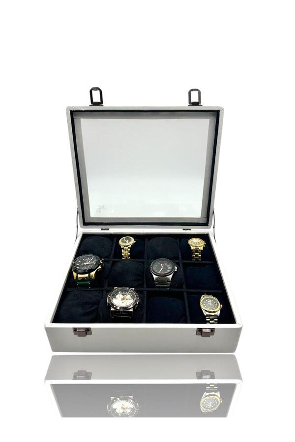 Dijital Çarşı White 12-Piece Watch Box - Trendyol