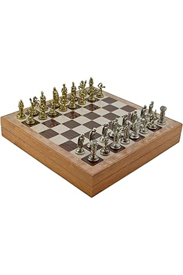 EDALKILIÇ Medium Metal Ottoman- Byzantine Chess Set - Bright and Rustic ...