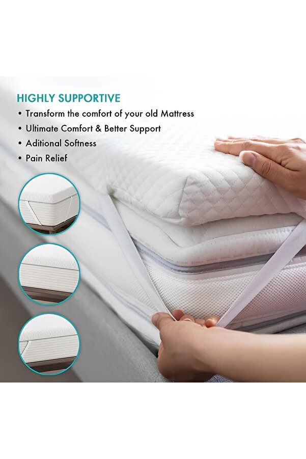 KOZZY HOME Visco Orthopedic 7cm Sleeping and Bed Pads - with Lumbar ...