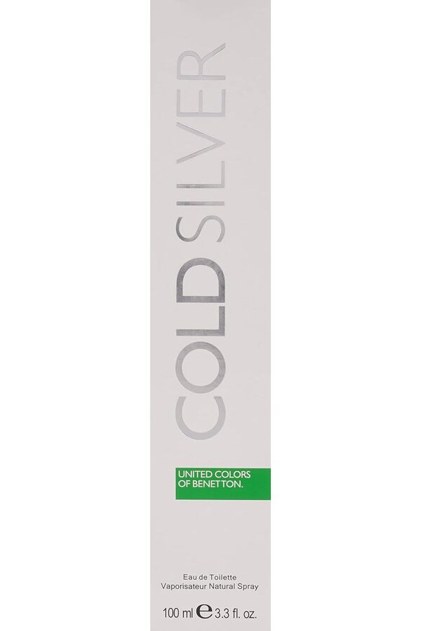 United Colors of Benetton Cold Silver Eau De Toilette For Men, 100 ml ...
