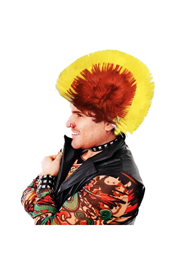 Wellumin Mohawk Punk Wig - 70s and 80s Model 11 - Trendyol