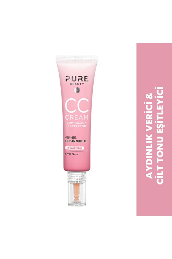 PURE BEAUTY Natural Looking, Light Cc Cream Spf50 Pa+++ Natural 30 ml ...