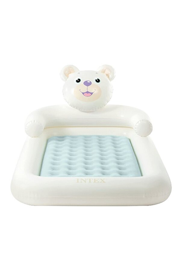 Intex Teddy Bear Kids Inflatable Travel Air Bed with Hand Pump - Trendyol