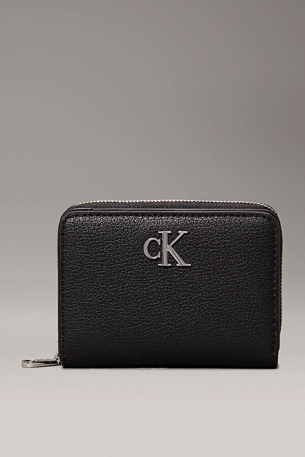 Calvin Klein Women's Minimal Monogram Med Zip Around Wallet - Stylish ...