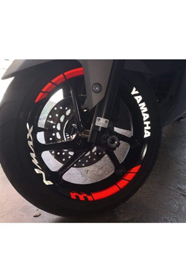 Kendorf Yamaha Nmax Written Red White Wheel Rim Sticker Label Model ...