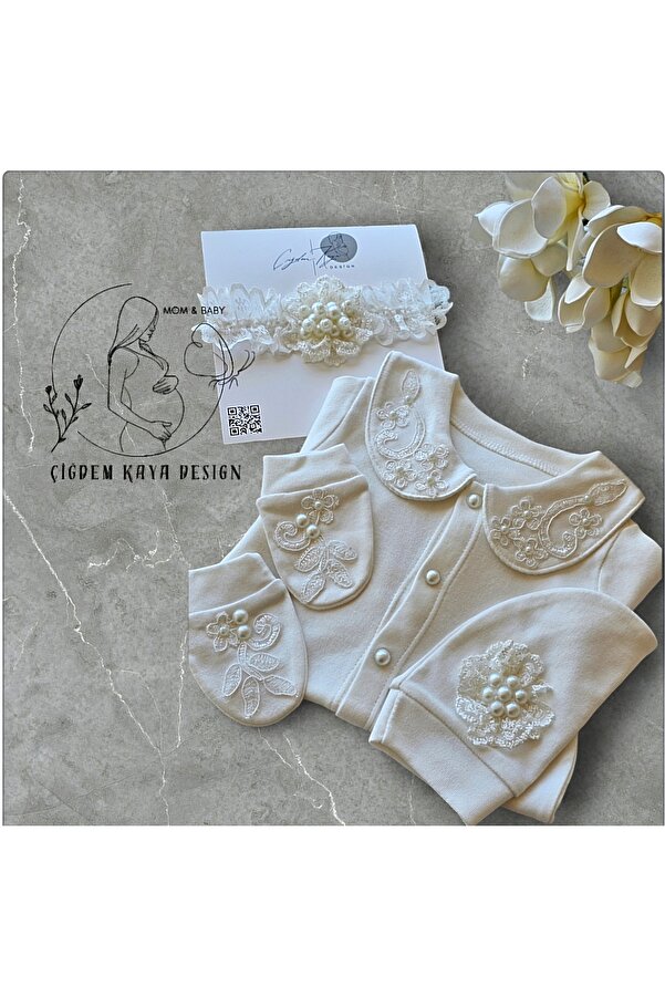 çiğdem kaya design New Dogan Hospital Outlet with Baby Collar Pearls ...